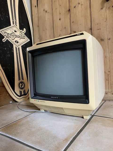 14 INCH SONY Trinitron CRT Retro Gaming TV Monitor Vintage Portable KV ...