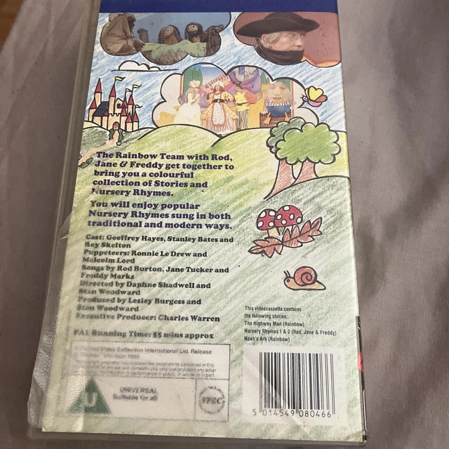 RAINBOW STORIES & Rhymes Volume Ii Rod Jane Freddy Pal Vhs Video Kids ...