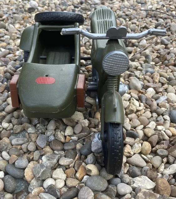 VINTAGE ACTION MAN Cherilea Toys German motorcycle and sidecar ...