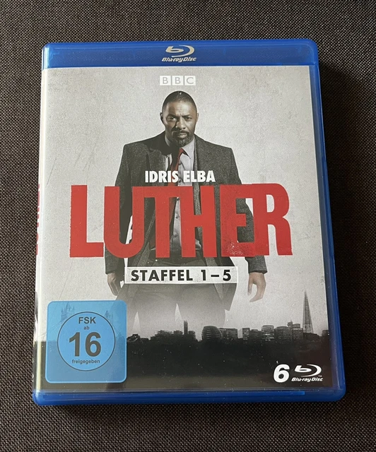 LUTHER BLU-RAY STAFFEL 1 2 3 4 5 komplette BBC Serie wie neu Idris Elba ...
