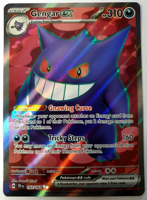 POKEMON: TEMPORAL FORCES - Gengar EX - Full Art Ultra Rare - NM 193/162 ...