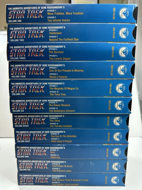 STAR TREK THE Animated Series Gene Roddenberry's Complete Full Set VHS ...