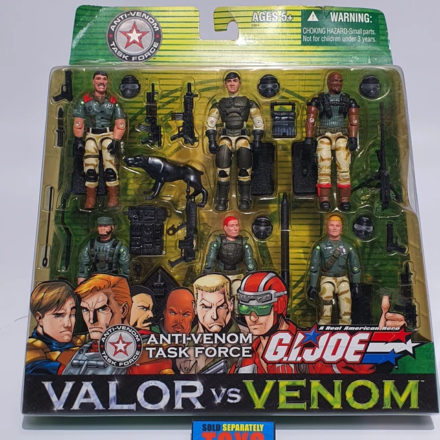 GI JOE VALOR Vs Venom ANTI VENOM TASK FORCE 2004 TRU exclusif 6 pack ...