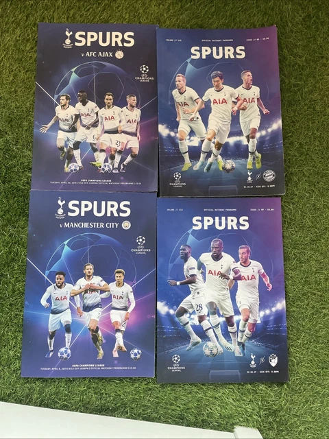 TOTTENHAM HOTSPUR UCL Program Bundle All Great Condition £16.15 - PicClick UK