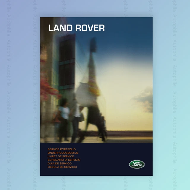 RANGE ROVER L322 Service History book Blank £27.00 - PicClick UK