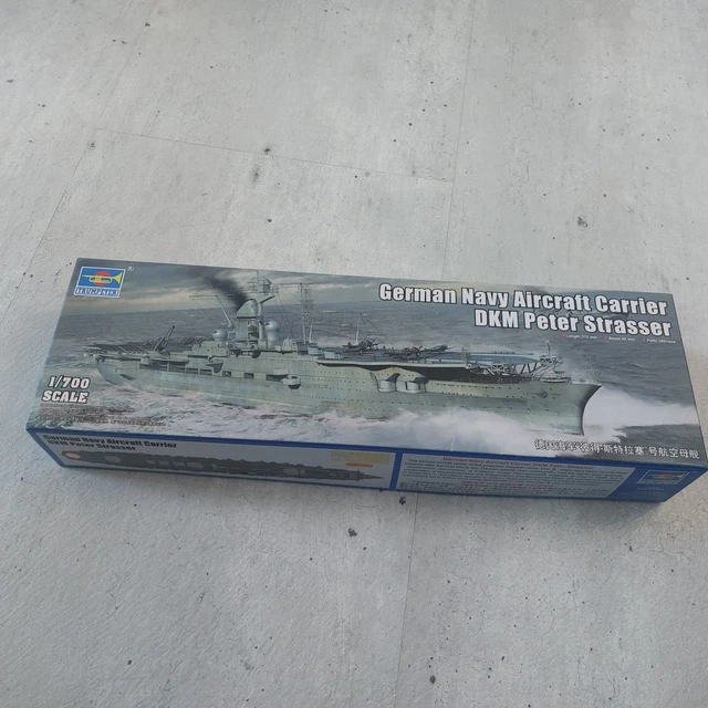 GERMAN NAVY AIRCRAFT Carrier DKM Peter Strasser, 1:700, Trumpeter ...