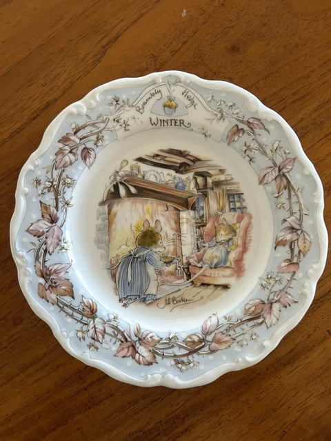 ROYAL DOULTON BRAMBLY Hedge Collector Plates the 4 seasons. $220.00 ...