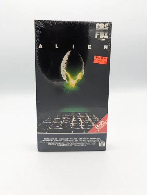 RARE VHS ALIEN 1984 CBS FOX Video Cassette Tape Sealed Red Label ...