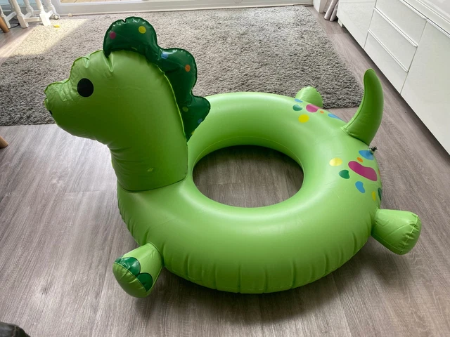 MORIAH ELIZABETH PICKLE Swim Pool Float Extra Large Ring Dinosaur ...