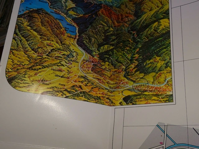 CARTINA CARTA GEOGRAFICA Pianta E Elenco Delle Strade Chiasso EUR 10,00 ...