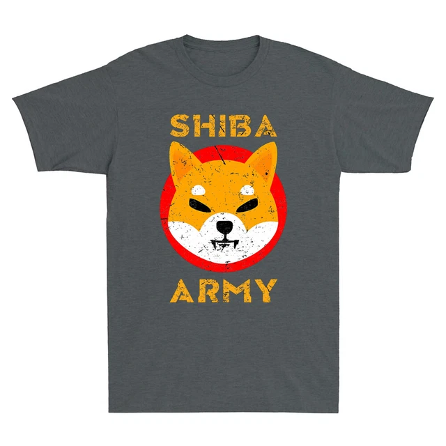 SHIBA INU TOKEN Shib Army Hodler Coin currency Vintage Men T-Shirt £13. ...