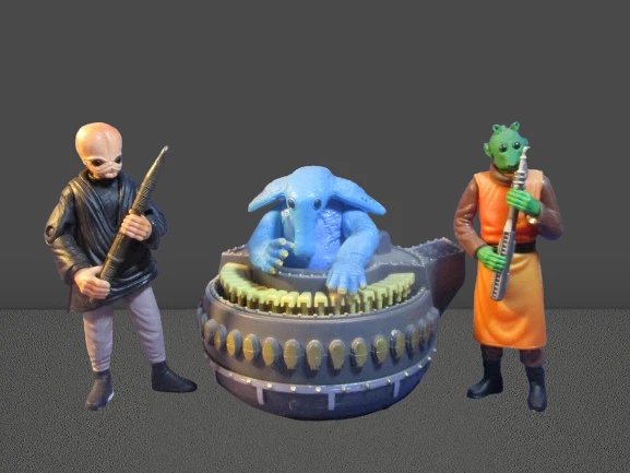 FIGURINE STAR WARS Max rebo band jabba's palace 3"75 rare EUR 85,00 ...