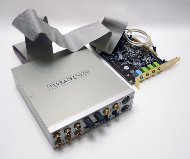 TERRATEC DMX 24/96 PCI 6 Fire Audio Sound System I/O Module w/ Ribbon ...