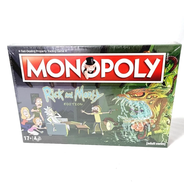 MONOPOLY RICK AND Morty Edition Adult Swim Board Game Winning Movies 002701 $64.95 - PicClick AU