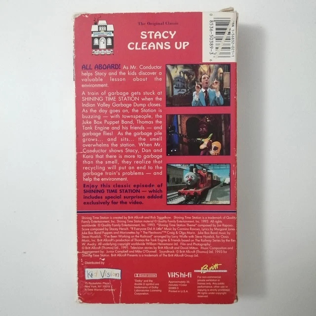 SHINING TIME STATION VHS X3 Schemer Alone Stacy Cleans Up Bully For Mr ...