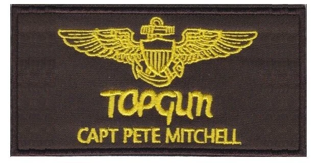 TOP GUN MAVERICK Ecusson Pete Mitchell nouveau Top gun Name Tag ...
