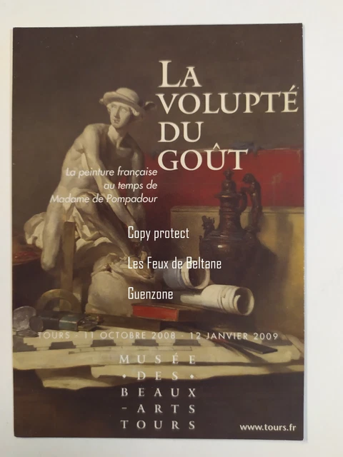 LA VOLUPTE DU GOUT EXPOSITION MUSEE DES BEAUX ARTS flyer carte postale ...
