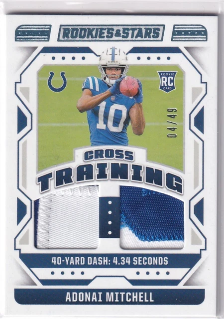 PANINI NFL 2024 Rookies & Stars No. CT-AML Adonai Mitchell Rookie Patch ...