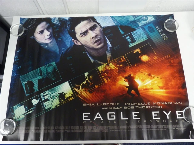 EAGLE EYE ACTION Thriller LaBeouf Original Film / Movie Poster Quad ...
