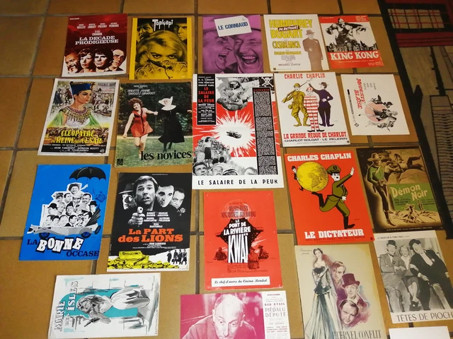 LOT DE 20 fiches scénarios cinéma années 60/70 EUR 25,00 - PicClick FR