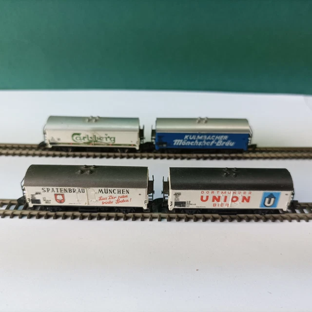 MÄRKLIN Z ART.-NR. 8601/8602/8603/8608 Kühlwagen/Bierwagen, 4 Stück ohne OVP EUR 19,75 - PicClick DE