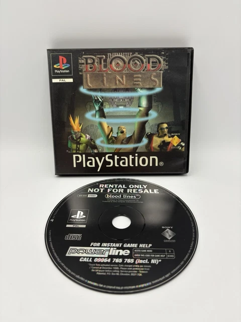 SONY PLAYSTATION 1 PS1 - Blood Lines (PAL 1998) - Blockbuster Ex Rental ...
