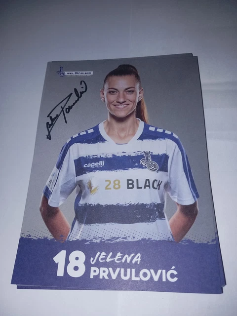 SIGNIERTE AK JELENA Prvulovic MSV Duisburg Frauen NEU EUR 1,99 ...