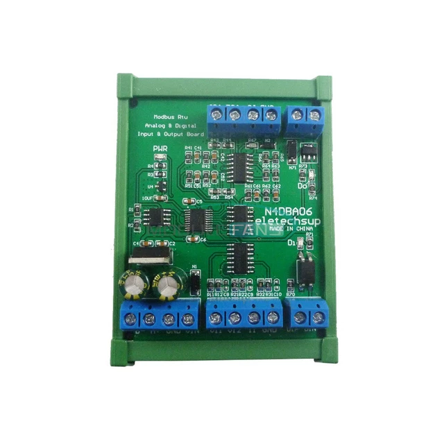 N4DBA06 8 CHANNEL Analog Digital IO Module RS485 Modbus Rtu Protocol ...