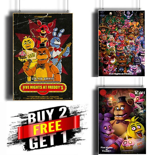 FIVE NIGHTS AT Freddy's Affiche Poster Film 2023 Gaming FNAF EUR 6,99 - PicClick FR