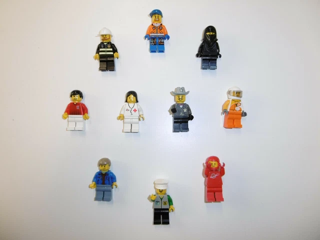 LEGO FIGUREN MINIFIGUREN 10 Stück City + div. Themen Sammlung Konvolut ...