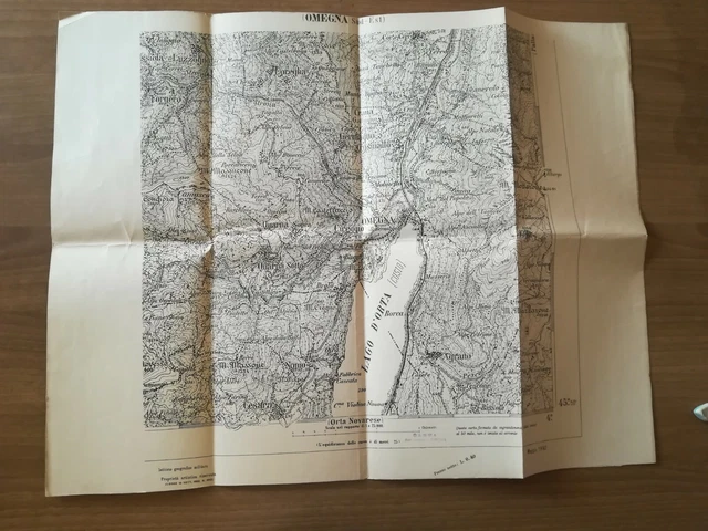 OMEGNA - CARTINA Istituto Geografico Militare - 1894 EUR 15,00 ...