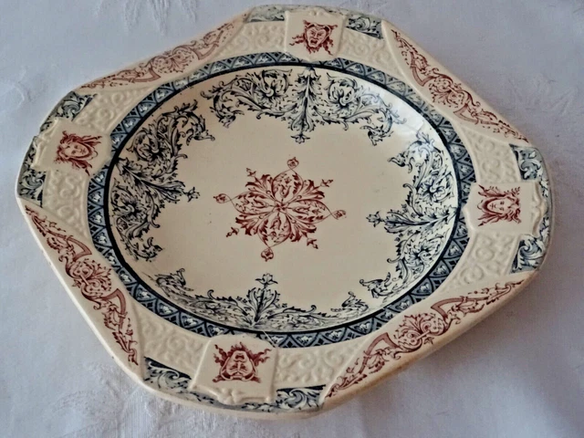 ANCIEN PLAT LONGCHAMP EN FAIENCE Modèle DIANE 25 X 25 cm EUR 18,00 ...