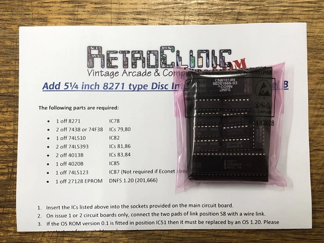 ACORN BBC MODEL B 8271 Disk Interface Kit & Install Guide - Ideal For ...