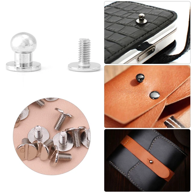 RIVETS STUD RAPID Rivets Leather Craft Repair Nail Button DIY Leather ...