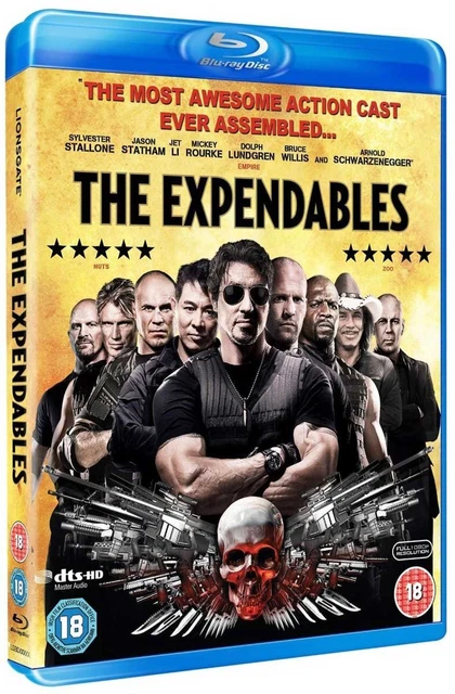 EXPENDABLES (BLU-RAY) SYLVESTER Stallone Jason Statham Jet Li Dolph ...