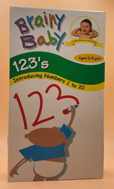 BRAINY BABY 123'S - Introducing Numbers 1 to 20 VHS 2003 **Buy 2 Get 1 ...