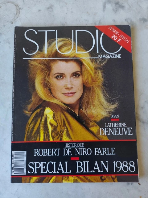 STUDIO MAGAZINE 1988 cinéma Catherine DENEUVE - Robert DE NIRO - Claude ...