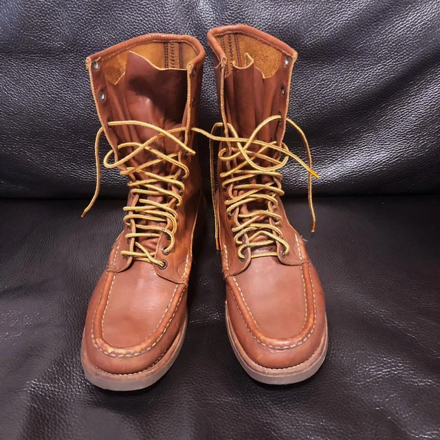 RUSSELL MOCCASIN BOOTS Lace-up Boots Leather Brown Size US 8.5E £371.73 ...