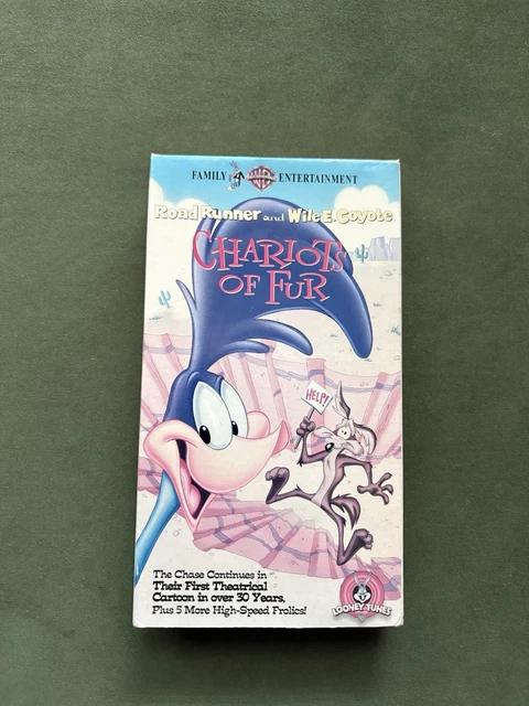 LOONEY TUNES ROAD Runner & Wile E Coyote Chariots of Fur VHS Tape ...