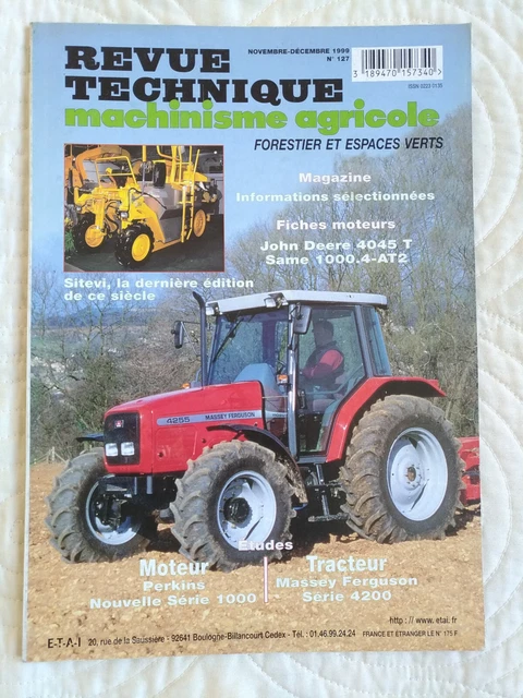 REVUE TECHNIQUE TRACTEUR Massey Ferguson 4215 4220 4225 4235 4245 4255 4260 4270 EUR 49,00 ...