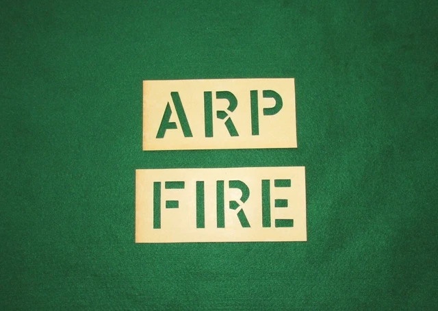 BRITISH WWII HOME Front 2” (inch) ARP and FIRE Stencils. £11.99 ...