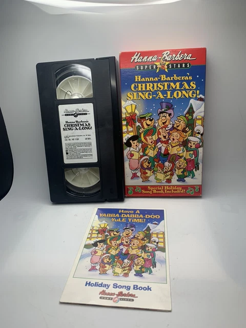 HANNA-BARBERA’S CHRISTMAS SING-A-LONG (VHS, 1989) w/ Musical Booklet ...