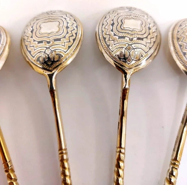 6 LÖFFEL SILBER 875 Silber 84 Zolotniki Russland Jugendstil Eislöffel EUR 350,00 - PicClick DE