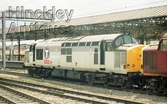 35MM NEGATIVE BRITISH Railway Diesel Loco Transrail Class 37 37896 at ...