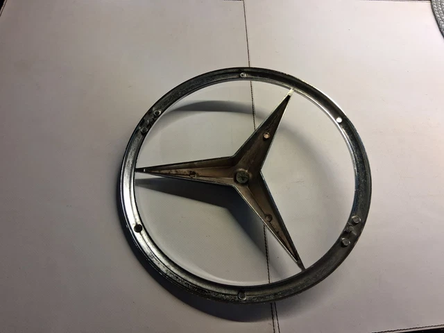 ORIGINAL MERCEDES UNIMOG Emblem Logo Markenzeichen Stern Chrom Metall ...