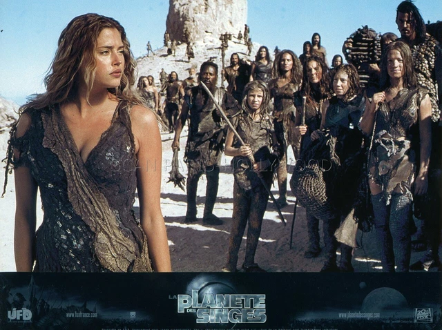 ESTELLA WARREN MARK WAHLBERG PLANET OF THE APES 2001 6 VINTAGE LOBBY ...