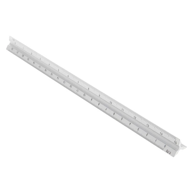 30CM ALUMINIUM METAL for Triangle Scale Architect Engineer Technical ...
