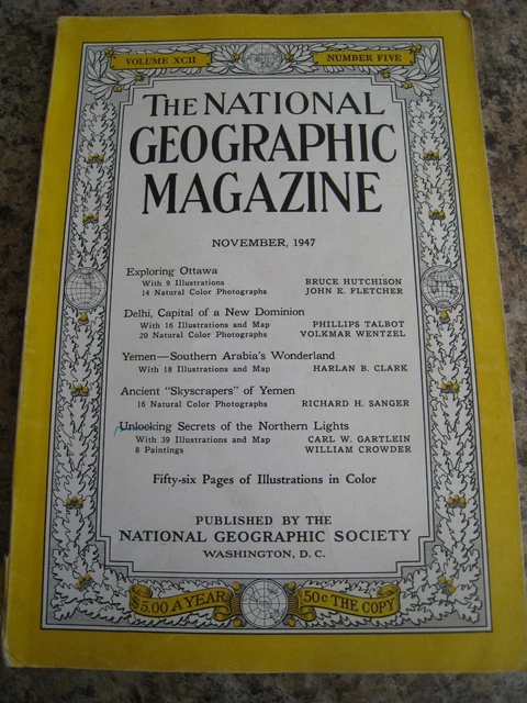NATIONAL GEOGRAPHIC JAN 1948 West Indies Cruises Seal Hunting Pyramids ...