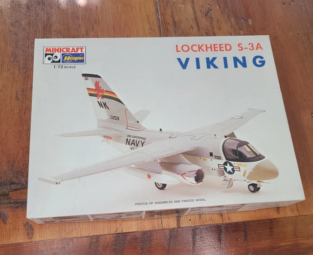 VTG~MINICRAFT HASEGAWA 1/72 ~LOCKHEED S-3A VIKING Model Kit~ 1142 US ...