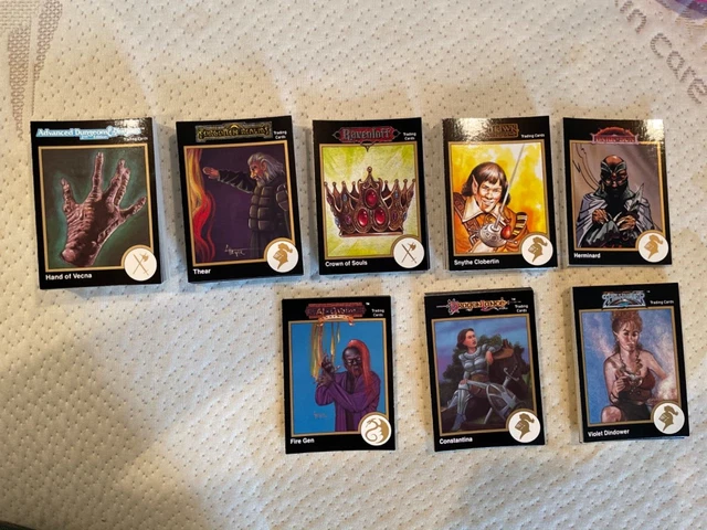 VINTAGE ADVANCED DUNGEONS and dragons 2nd edition trading cards lot ...